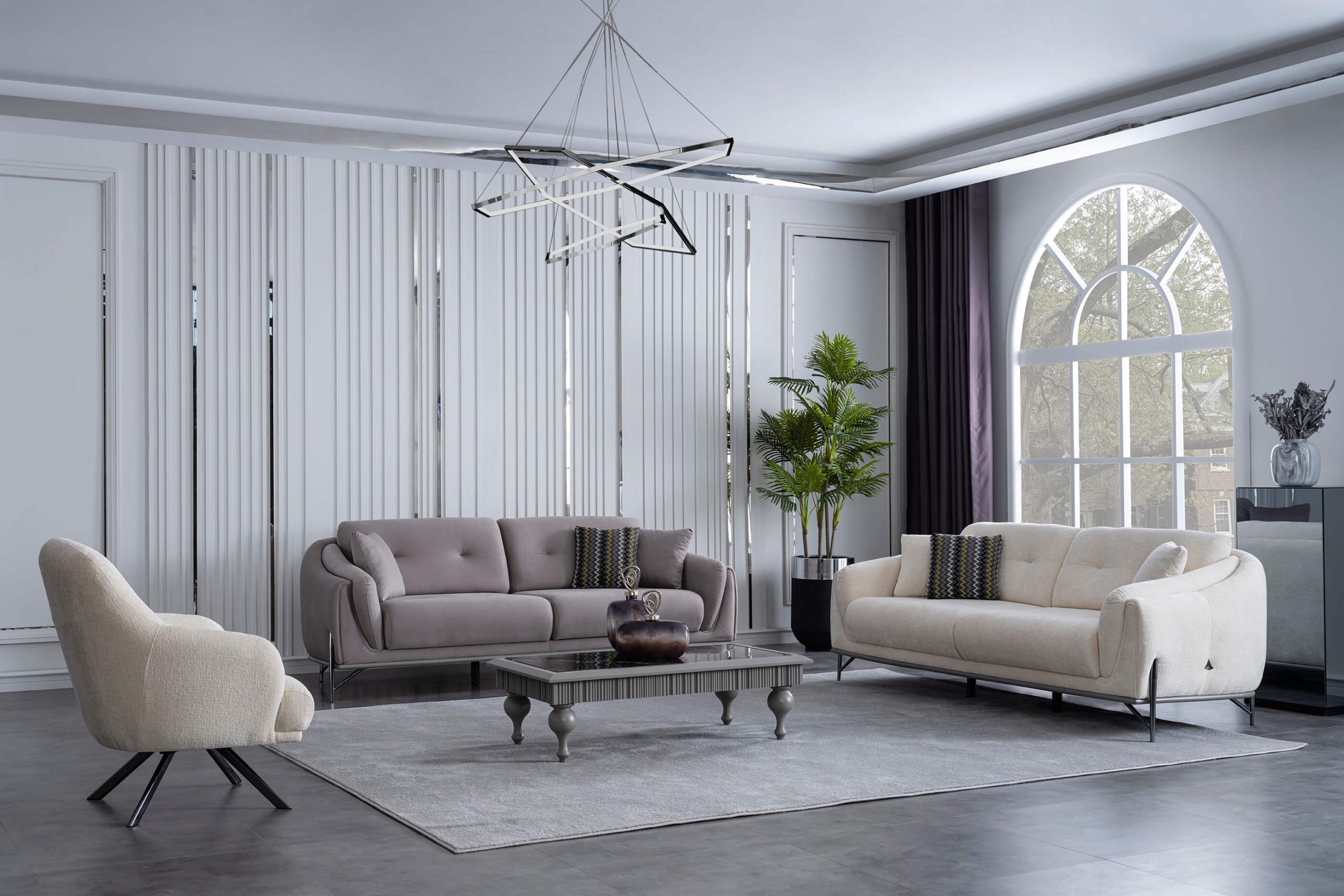 Mabel Inox Sofa Set - Need Mobilya